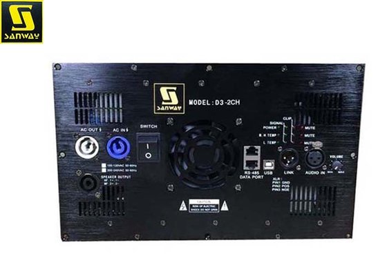 2 canal 1500W x módulo del amplificador audio de la clase D de 2 DSP para el bajo grande del poder