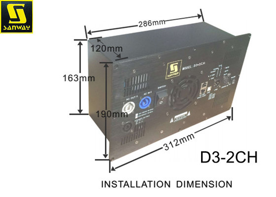 placa grande 220V/110V del poder del canal 2 de 1800W x de la clase D del módulo doble del amplificador
