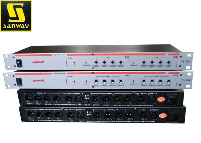 1 en/4 pares de los pares hacia fuera del procesador de sonido S de Digitaces/procesador de los efectos de la tarifa >103dB Digitaces de N
