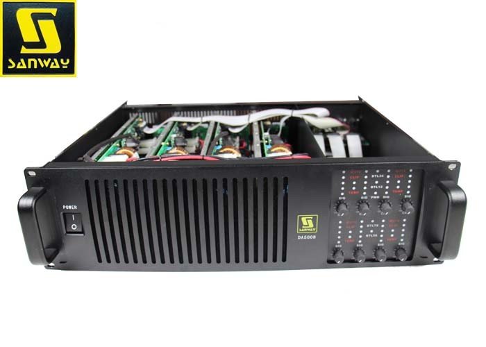 Color profesional 19kg del negro de canal del amplificador de potencia 8 del sistema de Home Theater