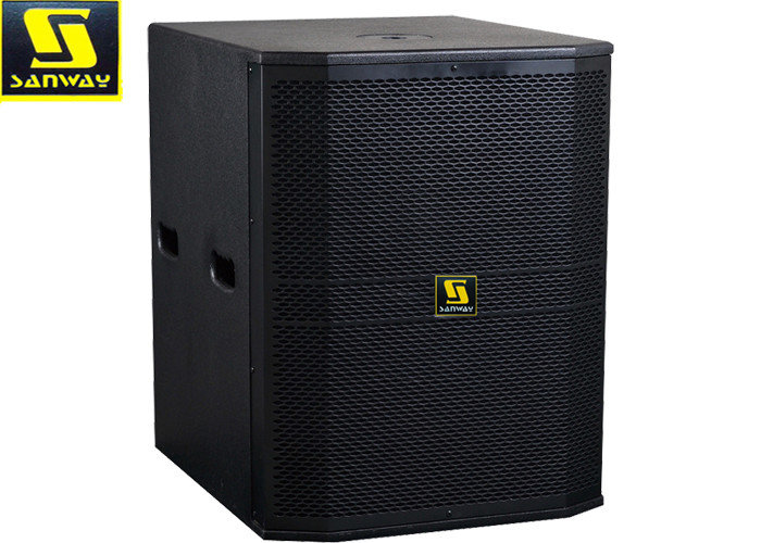 Subwoofer bajo del PA de 18 pulgadas con 600 vatios del poder de equipo de sistema de sonido clasificado