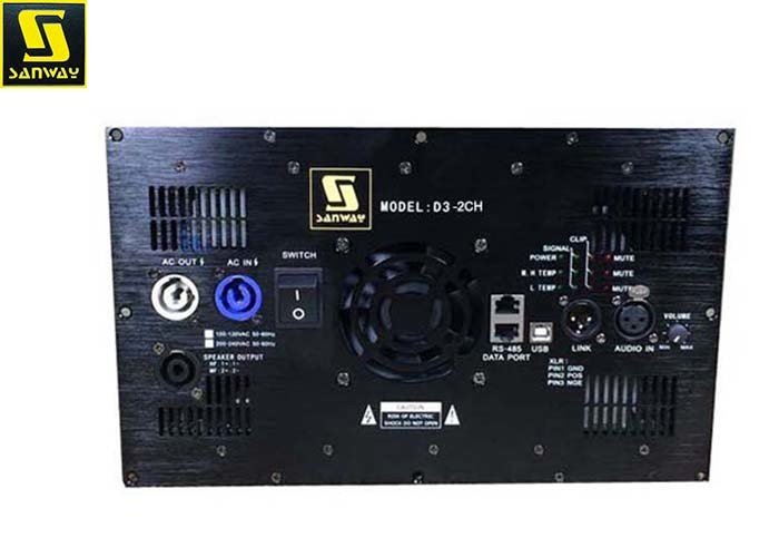 2 canal 1500W x módulo del amplificador audio de la clase D de 2 DSP para el bajo grande del poder
