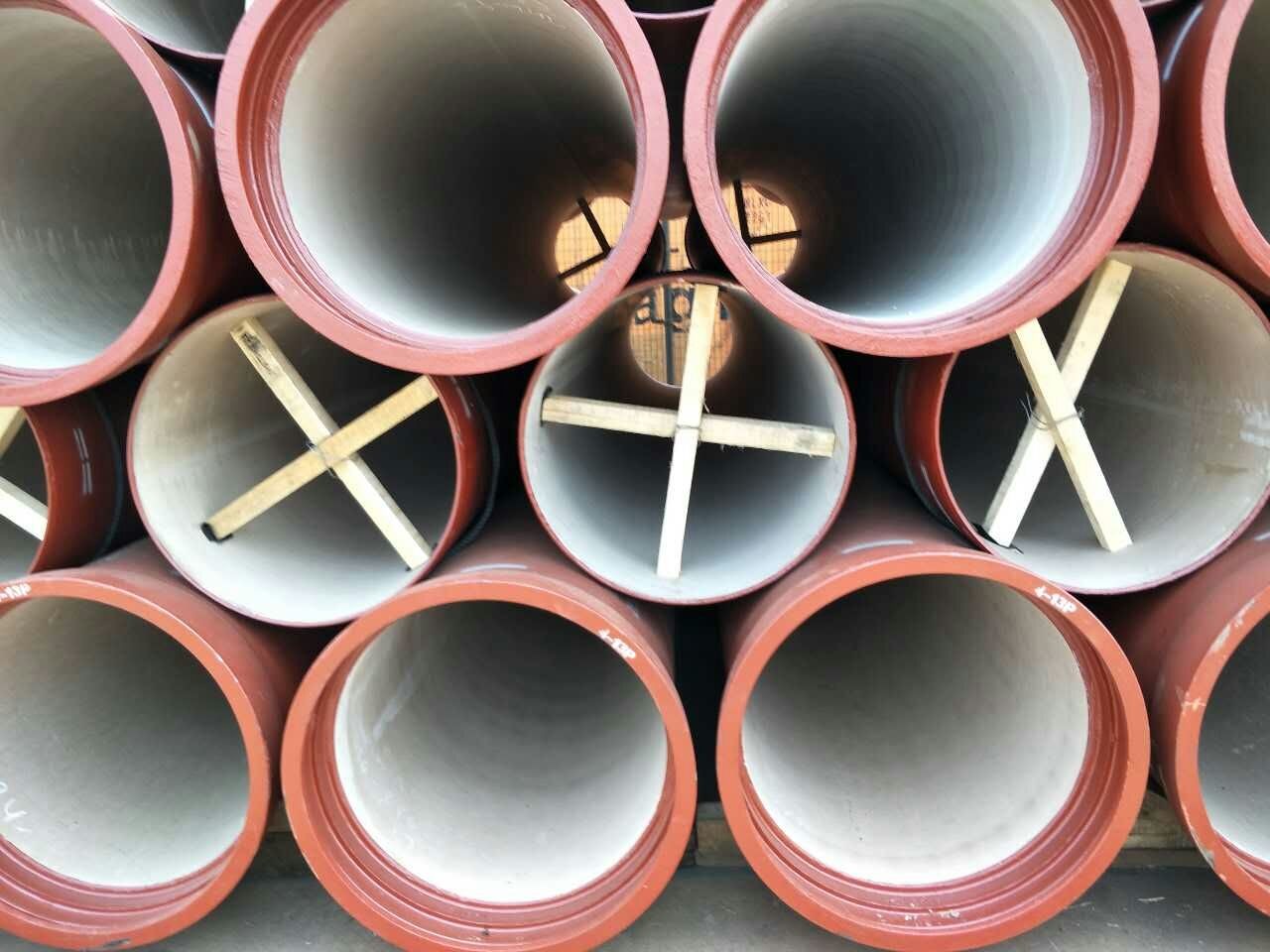 EN598 Ductile Iron Pipes with high alumina cement