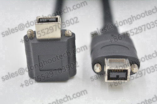 1394 Camera Cable Right Angle 90 degree  for IEEE 1394b Industrial Camera