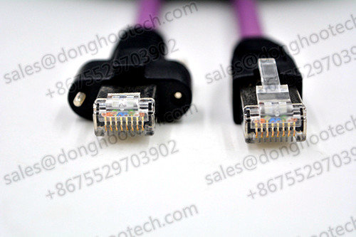 Industrial Camera Gigabit Ethernet Cable Assemblies With Screw Locking OEM