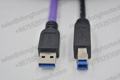 Hi-Flex / Normal USB3.0 Cable  AM To BM 5Gbps , Industrial Grade