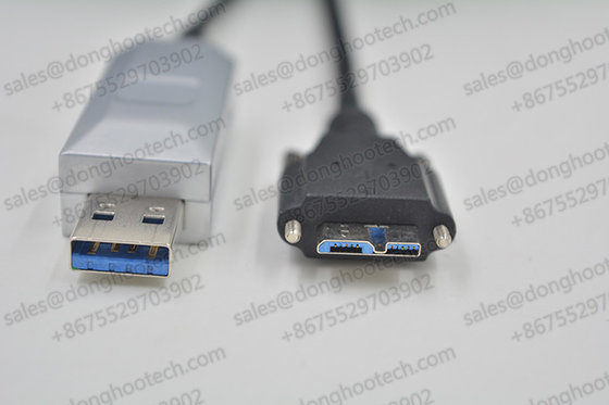 USB3.0 Hybrid Active Fiber Optic Cable Type A Plug to micro B after  50mm Bending Radius Repeated Bending Performance Fatigue Test 7 Million Times