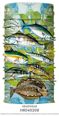 Fishing Theme balaclava seamless coolmax Uv Protection Necktube sport bandana supplier