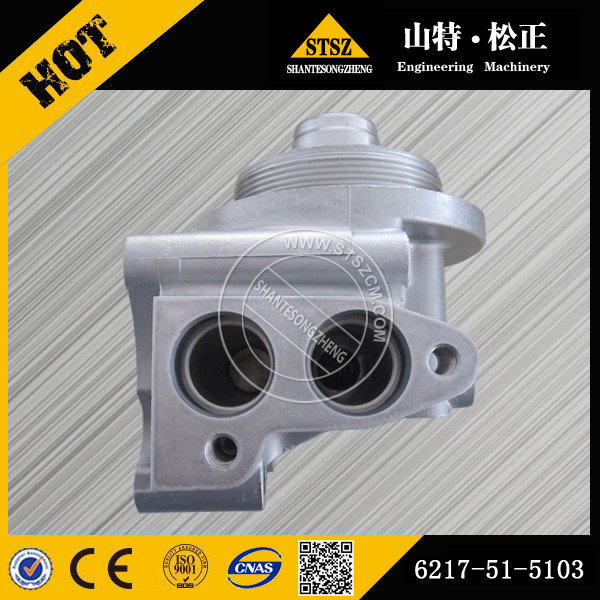 sell Excavator PC450-8 oil filter head 6217-51-5103(Email:bj-012@stszcm.com )