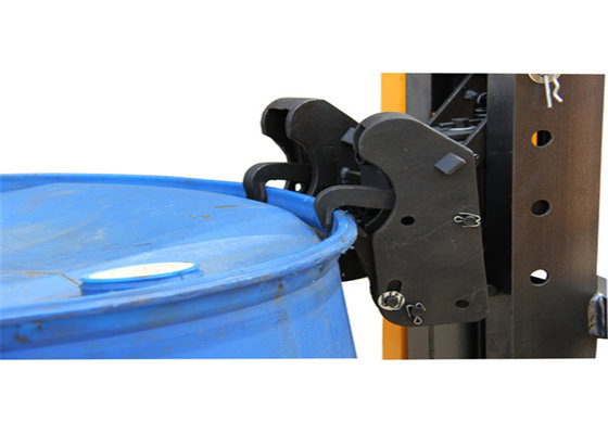 1100mm Lifting Height Hydraulic Drum Handler , Manual Hand Drum Stacker