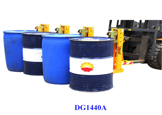 Detachable Frame Welded Steel Forklift Drum Grabber / Barrel  Grab