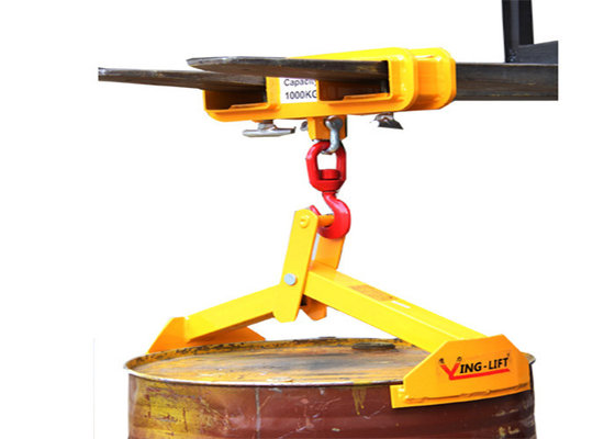 Auto - Tension Single &amp; Double Forklift Truck Attachments Swivel Hook