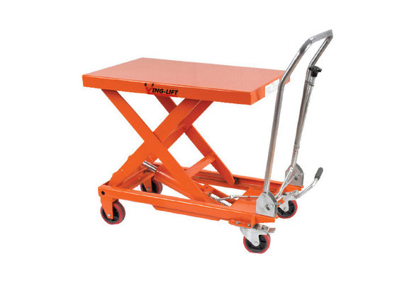 Steel Foldable Handle Lifting Table Equipment  , Small Scissor Lift Table
