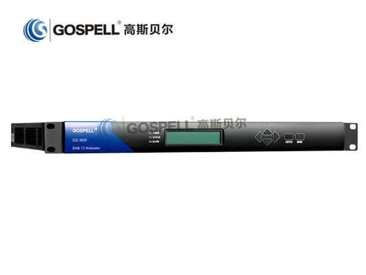 Single Channel DTV Modulator DVB-T2 QPSK Modulator Dual Redundant ASI Gigabit IP