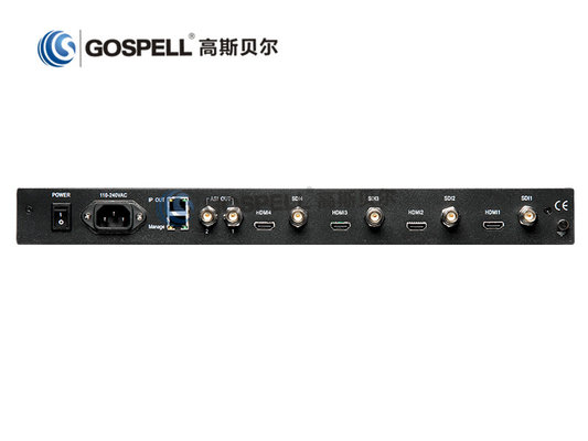 4 Channel Digital TV Encoder SDI Input HD MPEG-4 AVC Encoder For DTV Head End System