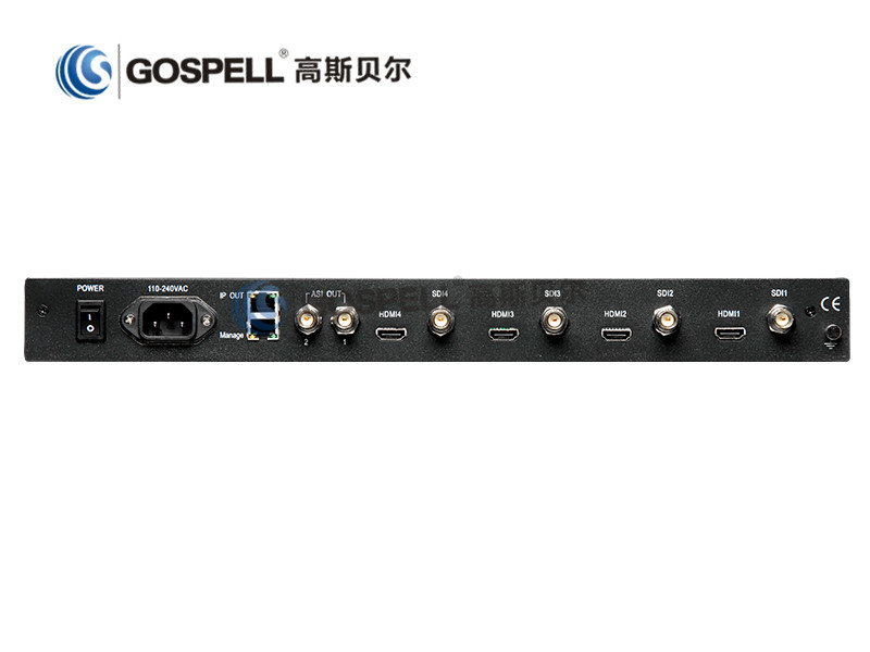 4 Channel Digital TV Encoder SDI Input HD MPEG-4 AVC Encoder For DTV Head End System
