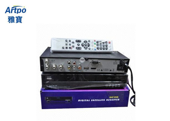 Digital TV Decoder AzAmerica S810B with Patch , Biss , CA + RF , South America DVB-S Receiver