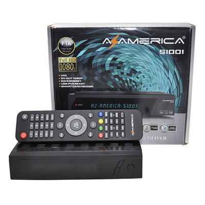 HD Digital TV Decoder Azamerica s1001 Twin Tuner Support IPTV IKS + SKS Nagra3 Watch