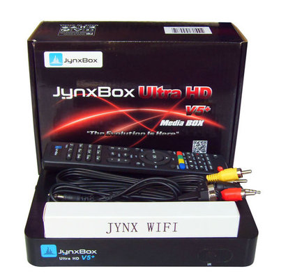 Jynxbox V5+ Twin Tuner ATSC Digital Receiver 8 QPSK Satellite Receivers with IR / LAN / JB200