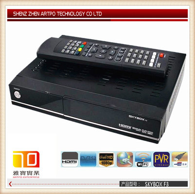 PVR / HDMI / WIFI / CA / Lan DVB S2 Digital Satellite Receiver Skybox F3 Internet TV Box