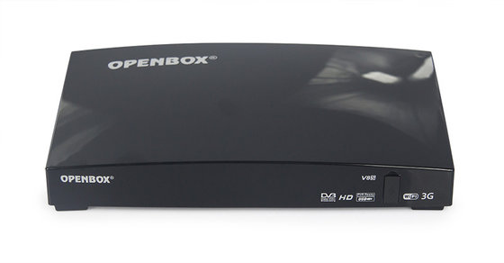 Openbox V8s Digital Tv Receiver w/ WebTv / Scart / MGCAM / Weather Forecast / 2 USB / Biss Key - Black