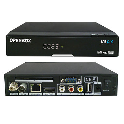 Openbox V8 PRO  DVB S2 / T2 / C Digital Combo Decoder w/ IPTV / WebTv / VOD / DLNA / HDMI / LAN