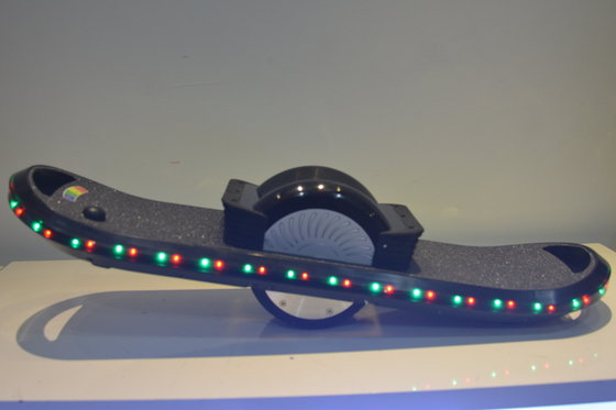 Portable One Wheel Electric Scooter , Led Light Self Balance Hoverboard 