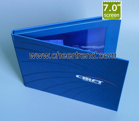 Fashionable customized 7 inch LCD video advertising brochure
