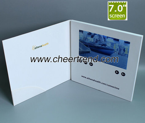 Fashionable customized 7 inch LCD video advertising brochure