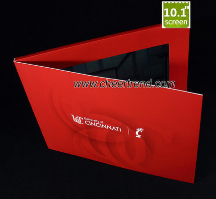 2017 Fashional customized wedding invitation 10'' inch video brochure