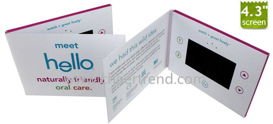 2017 Hot Promotional 4.3 inch video brochure / best advertising products