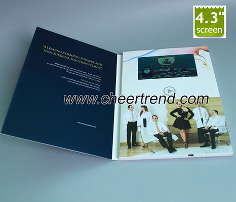 Factory favorable price 4.3 inches TFT LCD video brochure,video greeting card