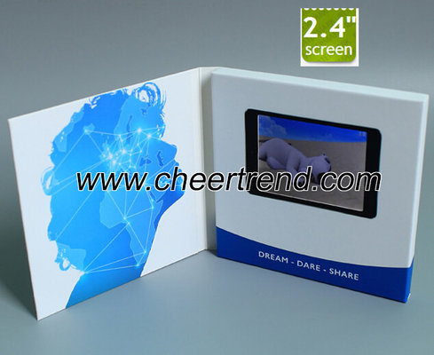 2017 Hot sale 2.4 inch LCD Video Brochure for commercial advertising and marketing