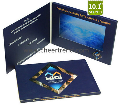 2017 High quality 10.1 inch LCD Video cards Video brochure Video book with Touch Screen