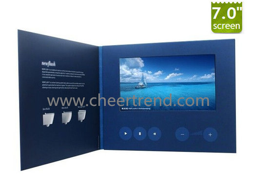 Whosale price A5 size 7 inch video brochure card with 256Mb to 16GB memory options