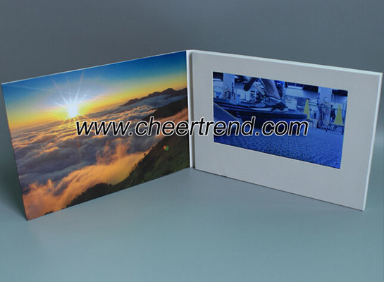 Whosale price A5 size 7 inch video brochure card with 256Mb to 16GB memory options