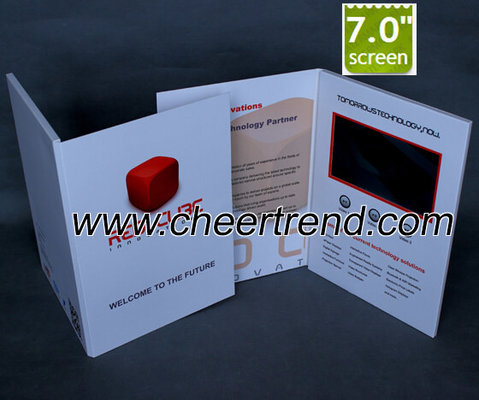 China factory supply competitive price A4 size 7 inch lcd advertising brochure/lcd video Brochure