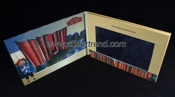High resolution Hardcover 10 inch lcd video greeting card, video book, video brochure for advertising,marketing