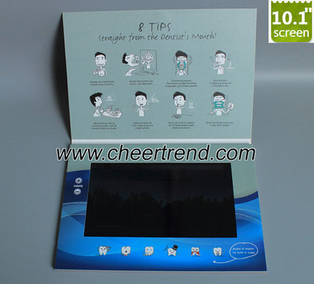 2017 New Business Gift Paper Invitation Card 10 inches lcd Video Brochure