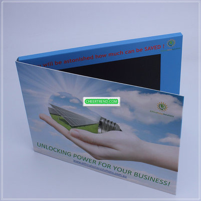 Full color print design 4.3'' 5'' 7 inch digital video brochure with Factory cheapest price for promotion