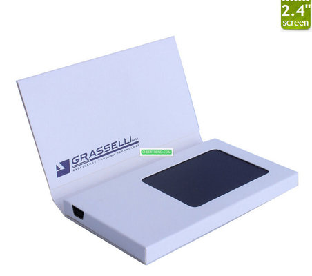 Competitive price 2.4 inch mini size business greeting card for advertising, business gift ,promotion