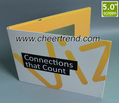 Handmade Business Gift 5 inch LCD Player Video Marketing Brochure Greeting Card in Print