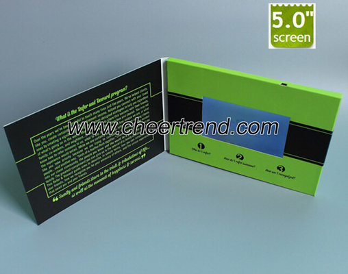 Handmade Business Gift 5 inch LCD Player Video Marketing Brochure Greeting Card in Print