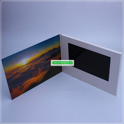 Factory supply 7 inch customized video brochure/video greeting card with lcd screen for business