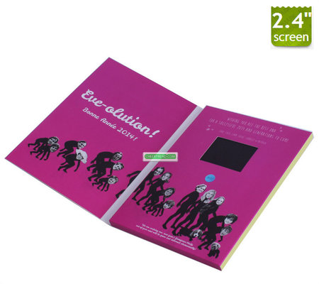 Promotional business card 2.4 inch LCD card /Video brochure/Video book