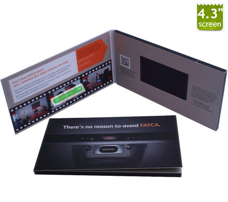China Factory supply competitive price 4.3 inches lcd brochure lcd video card for business promotion