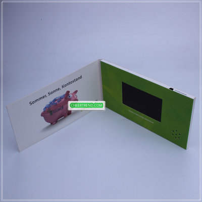 Custom Color Printing 4.3 Inch Tft Digital Mailer Lcd Screen Video Greeting Cards Brochure For Business Promotion