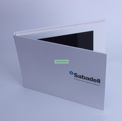 2017 New Business Gift Hardcover Paper Invitation Card 7 inch lcd Video Brochure