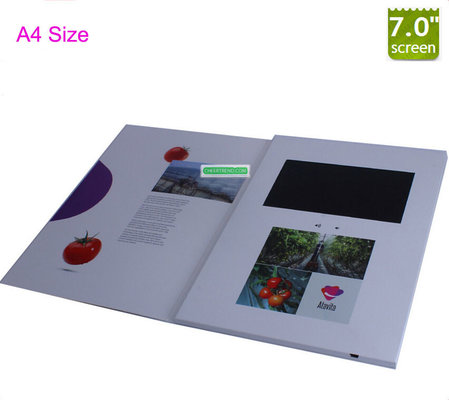 2017 Colorful custom design 7 inch lcd screen video greeting cards /video brochure card for promotion