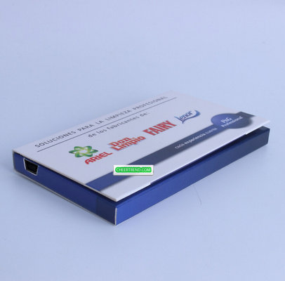 Custom printing A5 2.4 inch LCD video brochure / video book / video mailer /video business card with 128Mb memory